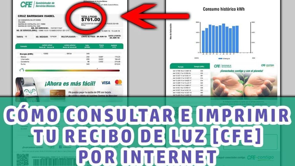 Cómo obtener un recibo de luz CFE para imprimir gratis fácilmente